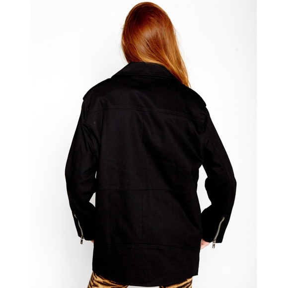 Tripp nyc | Jackets & Coats | Tripp Nyc Oversize Black Moto Jacket Xs ...